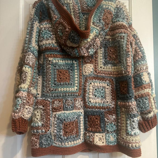 CROCHET PATTERN - Square Scramble Sweater - Crochet Pattern for Granny ...