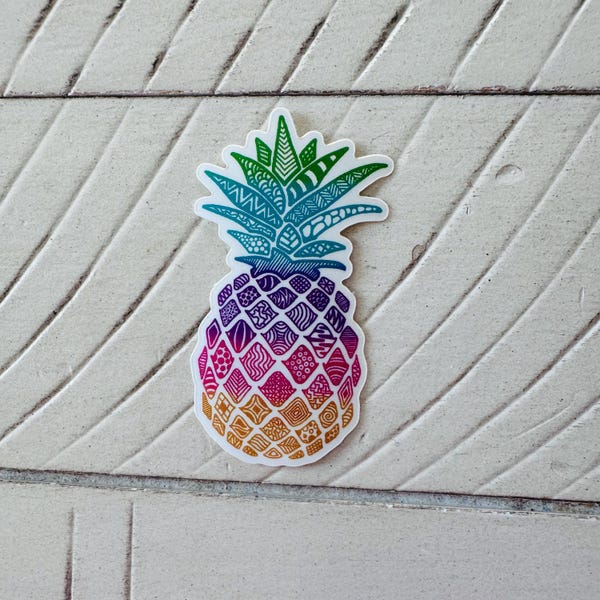MINI Pineapple Sticker - Etsy