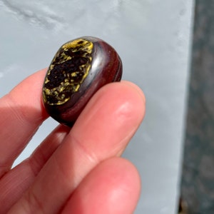 White Aventurine Tumble Lepidolite With Mica Tumbled Stone | Etsy