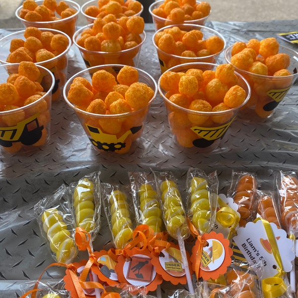 Construction Party Cups, Construction Birthday Party Cups, Construction ...