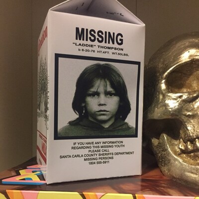 Lost Boys Replica laddie Thompson Milk Carton Horror Prop - Etsy