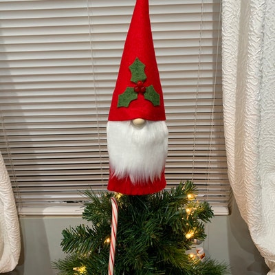 Gnome Christmas Tree Topper - Etsy