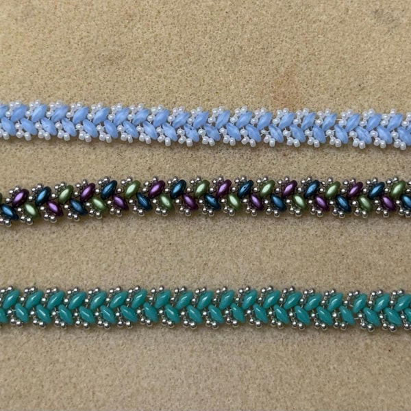 Multi Color Super Duo Bracelet Tutorial - Etsy