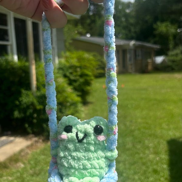 Moss the Sprite Snuggler Crochet Pattern With Fluffy Yarn Tips, Moss ...