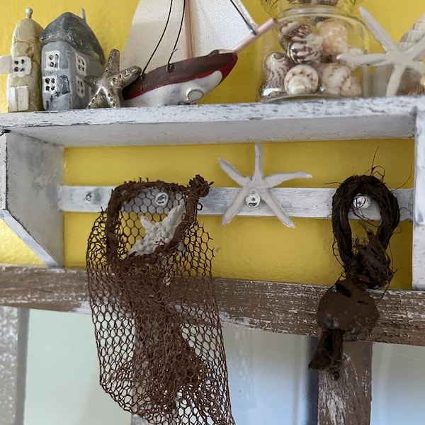 Shabby Brocante Style Bookcase 1:12 - Etsy