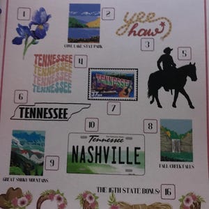 Tennessee the 16th State Savings Challenge and Cash Envelope - Etsy