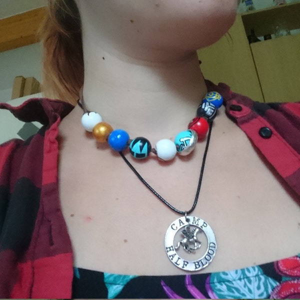 Percy & Annabeth's Camp Half Blood Bead Necklace (no Clasp) - Etsy Canada