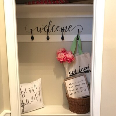 Vinyl Welcome Decal Welcome 200 Welcome Wall Decal welcome Decals foyer ...