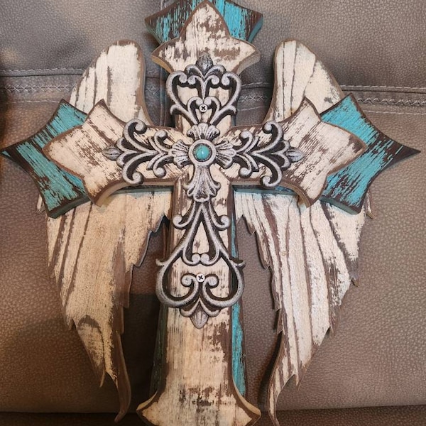 Unique! Old School Rustic Cedar Wood Cross Wall Hanging Cross Home ...