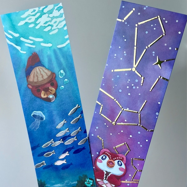 Foiled Bookmarks - Flick - Celeste - Pascal - Blathers - Animal ...