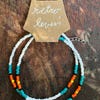 AZTEC COWGIRL - Beaded Boho/western Serape Choker Necklace, White ...