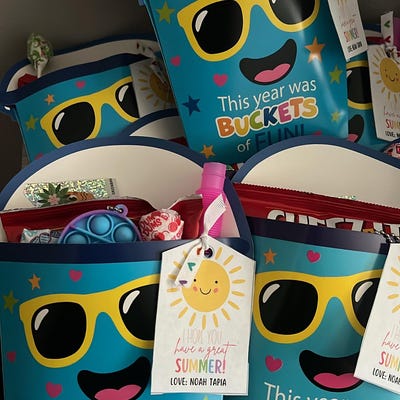 End of School Bubble Tags, Hope Your Summer is Bubbles of Fun, Summer ...