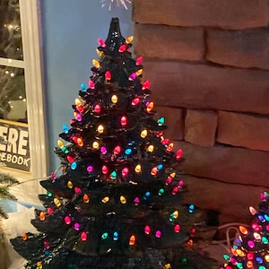 Ceramichrome Santa Face Ceramic Tree - Etsy