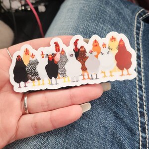 Chicken Sticker Perfect to Add Onto Your Water Bottle, Car, Computer or ...