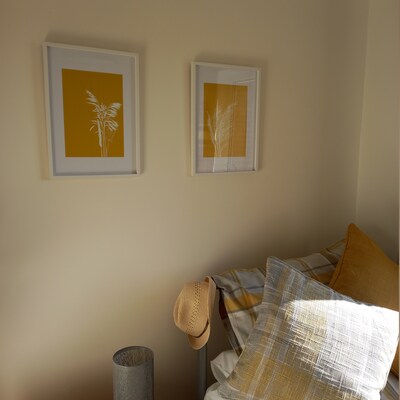 Yellow Prints, Wall Art Print, Yellow, Set of Prints, Ochre Prints ...