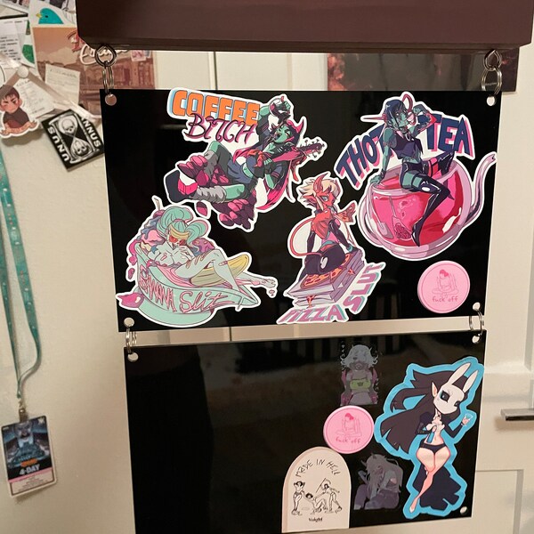 Acrylic Display for Stickers, Sticker Display, Patch Display, Acrylic ...