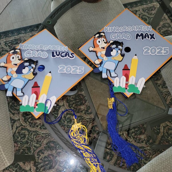 Kindergarten Promotion Cap Cover | Graduation Cap Cover | Paw | Pup ...