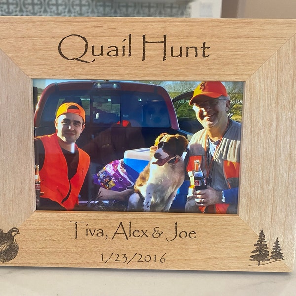 Quail Hunting ~ Hunting Frame ~ Hunting Picture Frame ~ First Hunt ...
