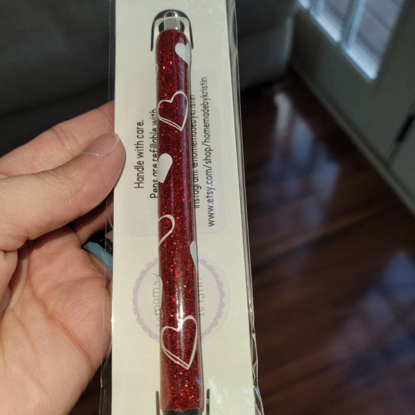 Valentine's Glitter Pens - Etsy