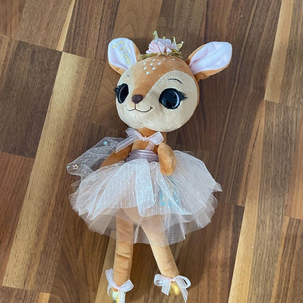Ballerina Doll, Nina Ballerina the Deer Plush by Eliela Toys, Dancer ...