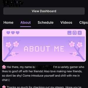 Cherry Blossom Stream Schedule Template, Twitch Youtube Customizable ...