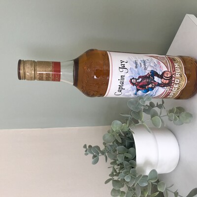 EDIT YOUR OWN Personalised Bacardi Rum Bottle Label to Fit 700ml / 1 ...