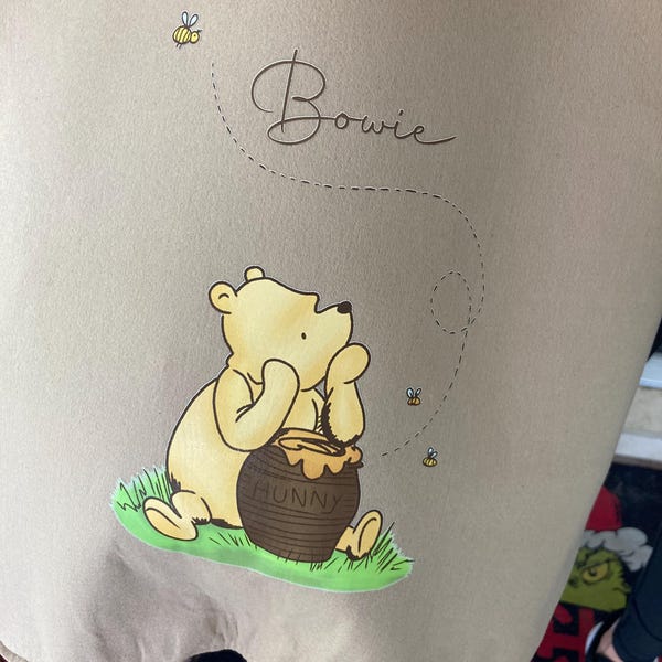Personalised Classic Winnie the Pooh Backpack Rucksack School Bag ...