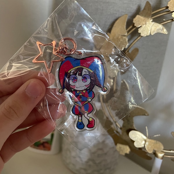 Double Sided Acrylic Keychains | the Amazing Digital Circus | Pomni ...