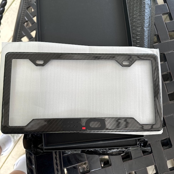 100% Real Carbon Fiber License Plate Frame With Customization! - Etsy