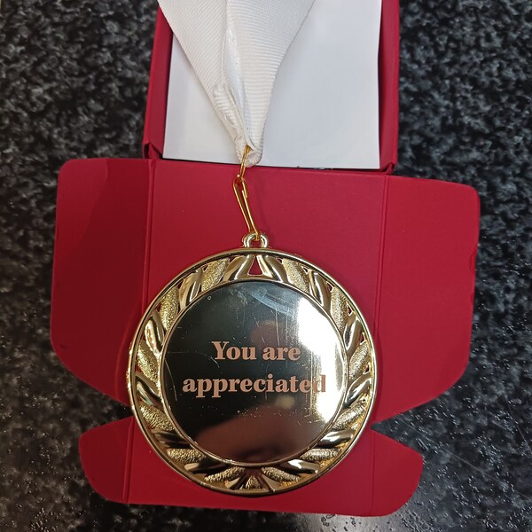 Laser Engraved Medal in Personalized Gift Box , Personalized Medals ...