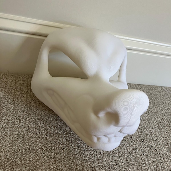 Furry Fursuit Head Base Grumpy Dog Static Base 3d Print - Etsy