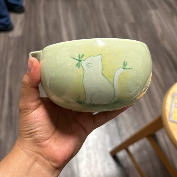 Hand Painted Cute Capybara Matcha Gift Set Matcha Bowl With Bamboo ...