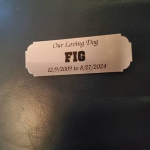 1 X 3 Metal Name Plate Metal Name Sign Picture Frame Plate Wedding Sign ...