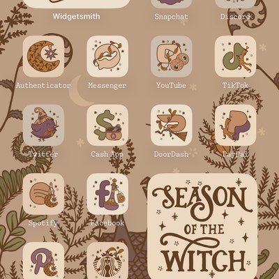 Witch Ios 14 Icons Witchcraft App Icons Pack Witchy Instagram Highlight ...