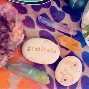 Employee Appreciation Gift, Small Gratitude Affirmation, Clay Stone, 1 ...