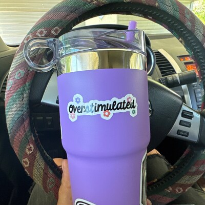 Overstimulated Waterproof Sticker Decal/ Mental Health Awareness/self ...