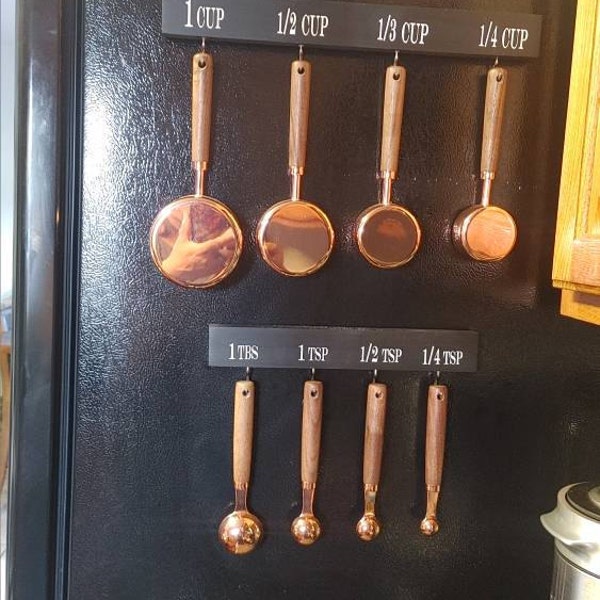 Measuring Cup and Spoon Holder, Organizer, Cup Hanger, Kitchen Storage ...