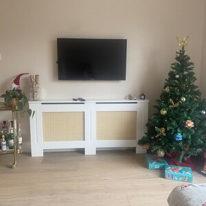 Medium Black Rattan Radiator Cover - Etsy UK