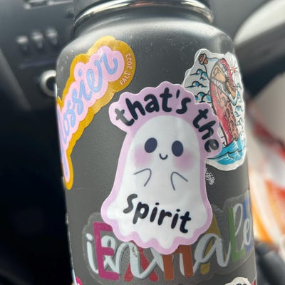 Thats the Spirit Ghost Sticker Funny Quote Stickers Laptop Sticker ...