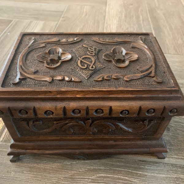 Large Secret 8 Step Jewelry Puzzle Box Personalized. Locking Accessory ...