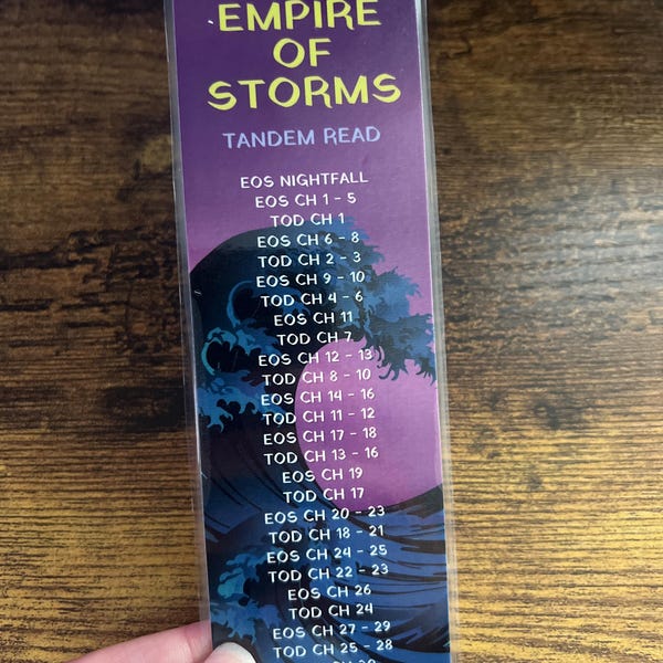 ONE Throne of Glass Tandem Read Bookmark - Double Sided - TOG Book Mark ...