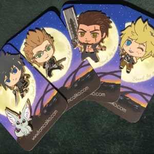 Final Fantasy XV FFXV Enamel Pins Noctis Ignis Prompto Gladiolus ...