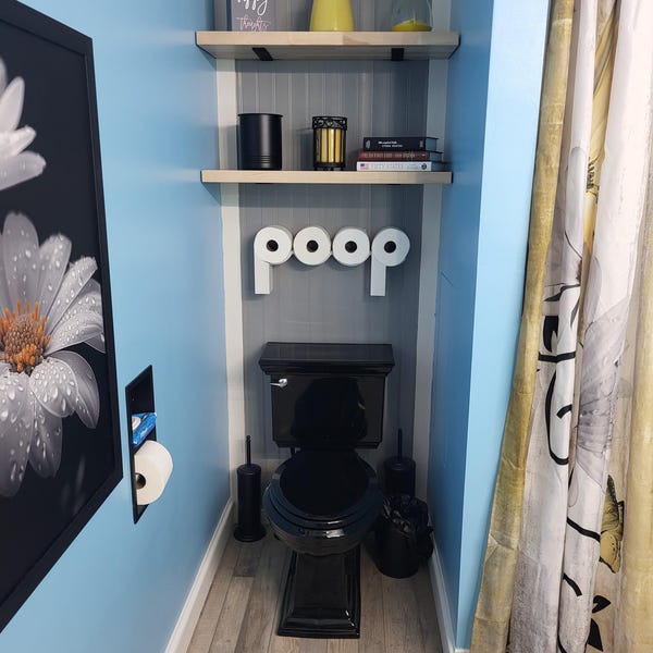 The Original POOP - Toilet Paper Holder - Functional and Fun TP Shelf ...