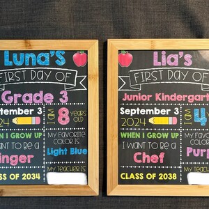 First Day of First Grade Sign, First Day of School Sign, First Grade ...