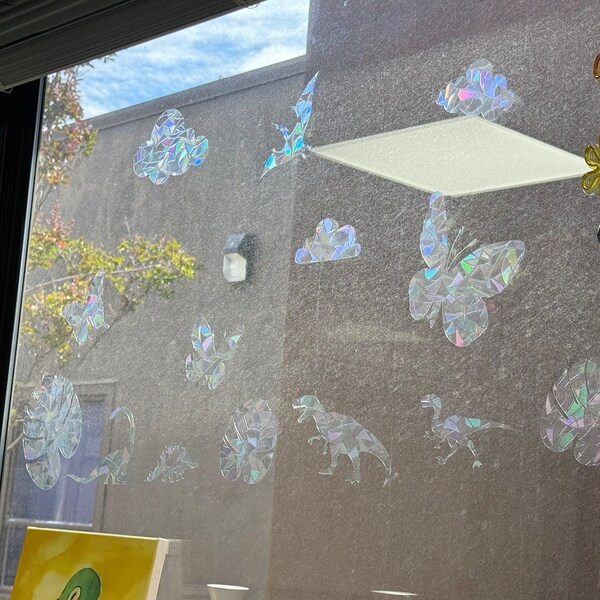 Pig Window Cling Sun Catcher Decals - Rainbow Maker Sets - Reusable ...