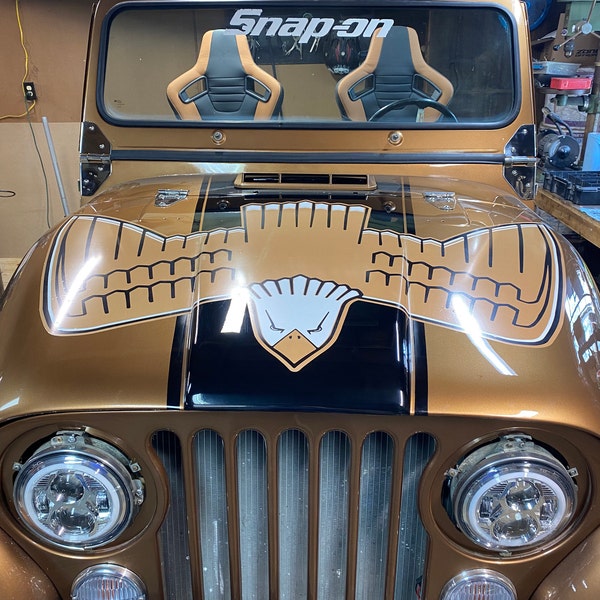 Golden Eagle Vinyl Decal Sticker Decal Kit Jeep Rubicon Wrangler 3M 40 ...