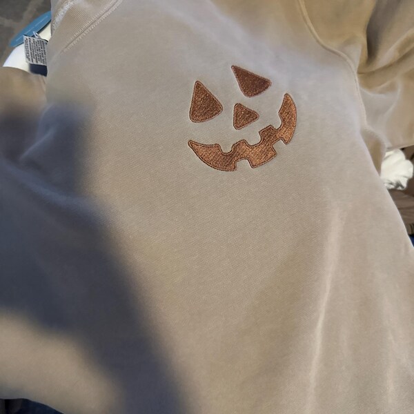 Embroidered Coffee Sweatshirt, Trendy Tonal Coffee Sweater, Coffee ...