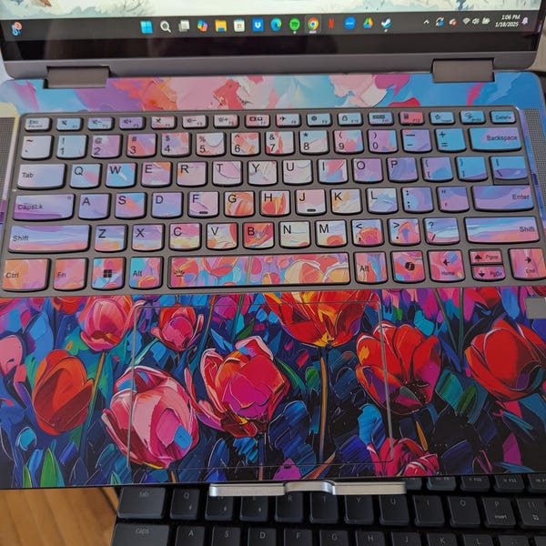 Lenovo Laptop Decal Carbon Fiber Solid Color Design Gold Red Green ...