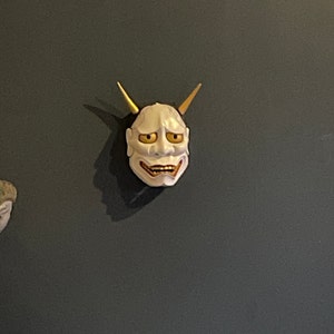Great Devil God Japanese Noh Mask Daikijin Hand Carved Hand Painted ...