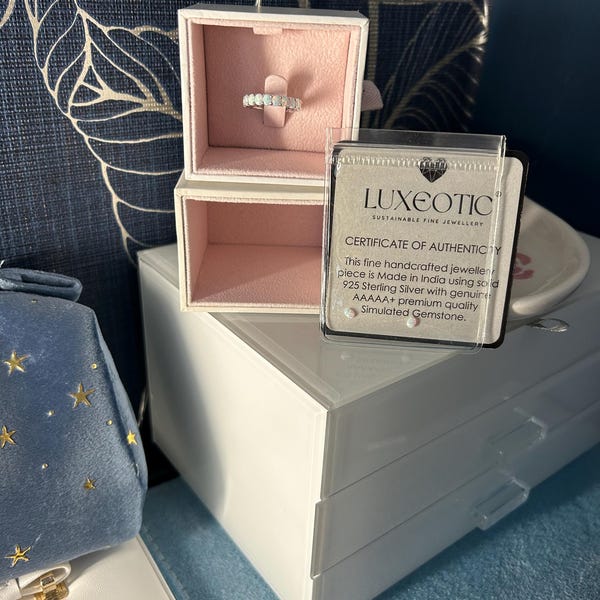 Brown Diamond Eternity Band, Simulated Chocolate Diamond, Cubic ...